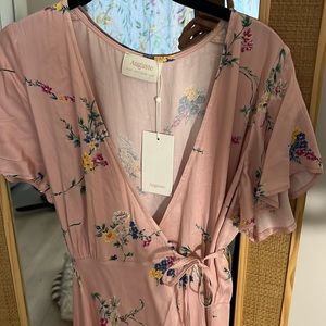 Auguste The Label | Dresses | Auguste The Label Pink Floral Maxi Wrap ...